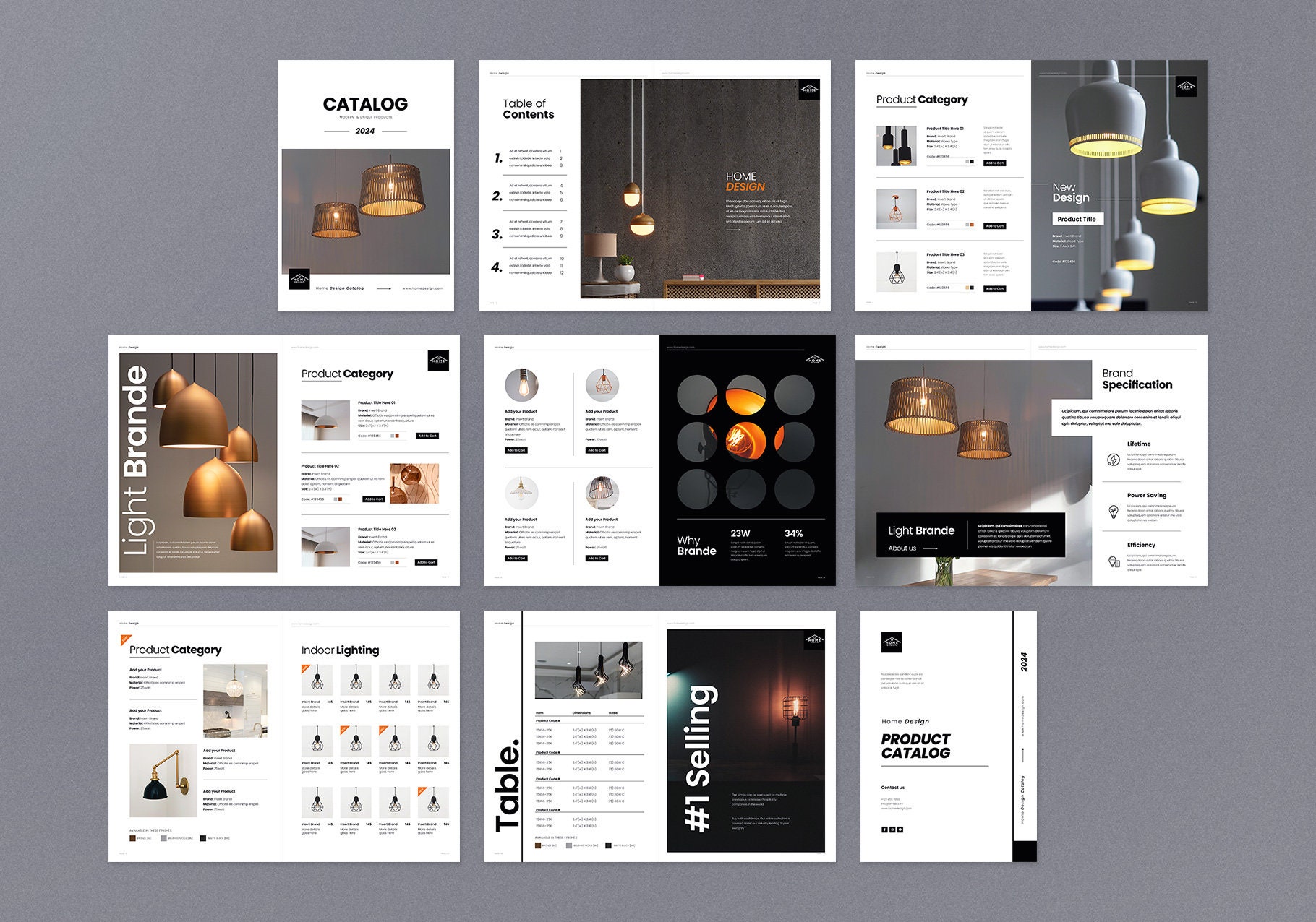 Multipurpose Catalog Template | 16 Custom Pages | A4 & US Letter Page ...