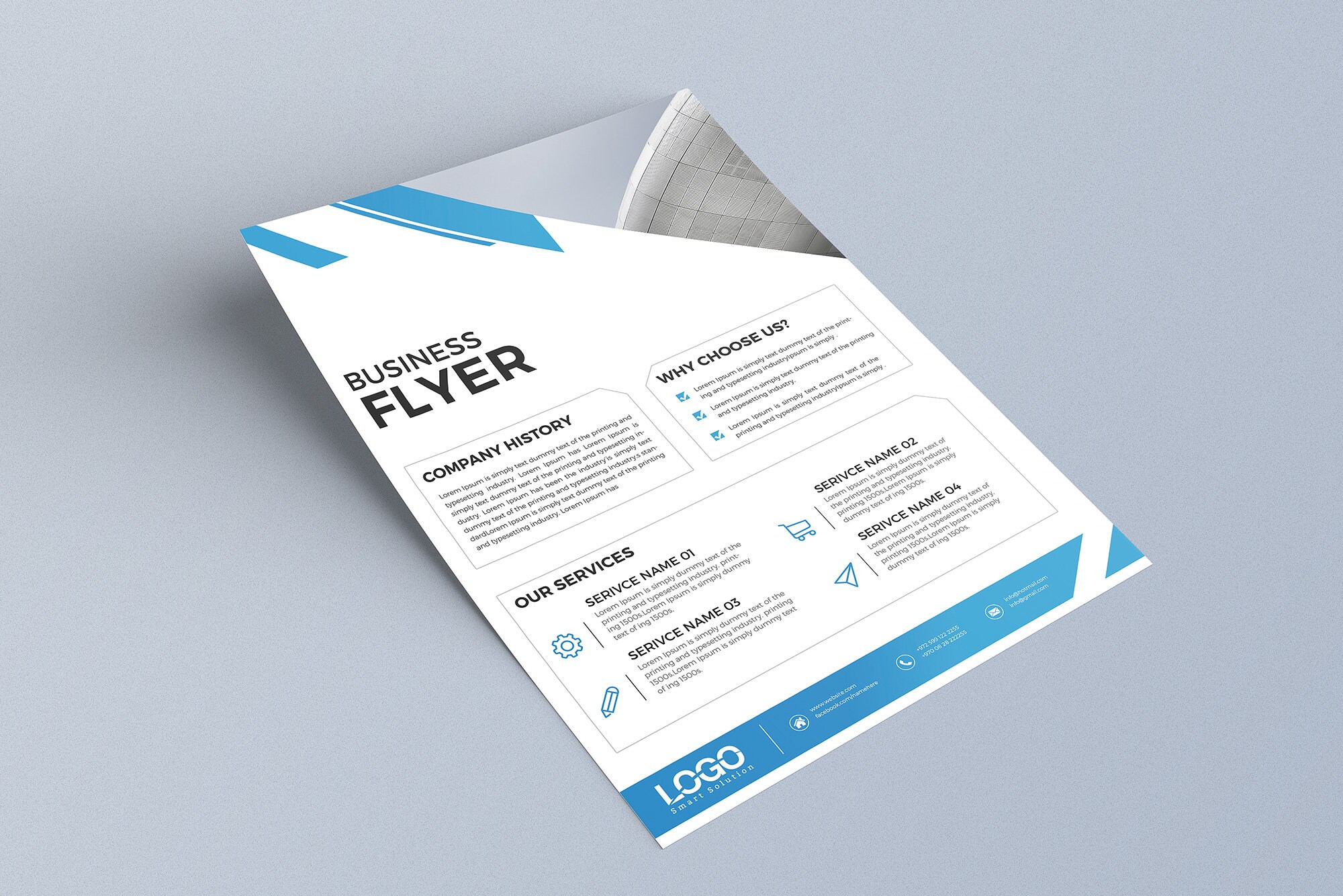 Corporate Business Flyer Template (PSD, AI, DOCX) - Etsy