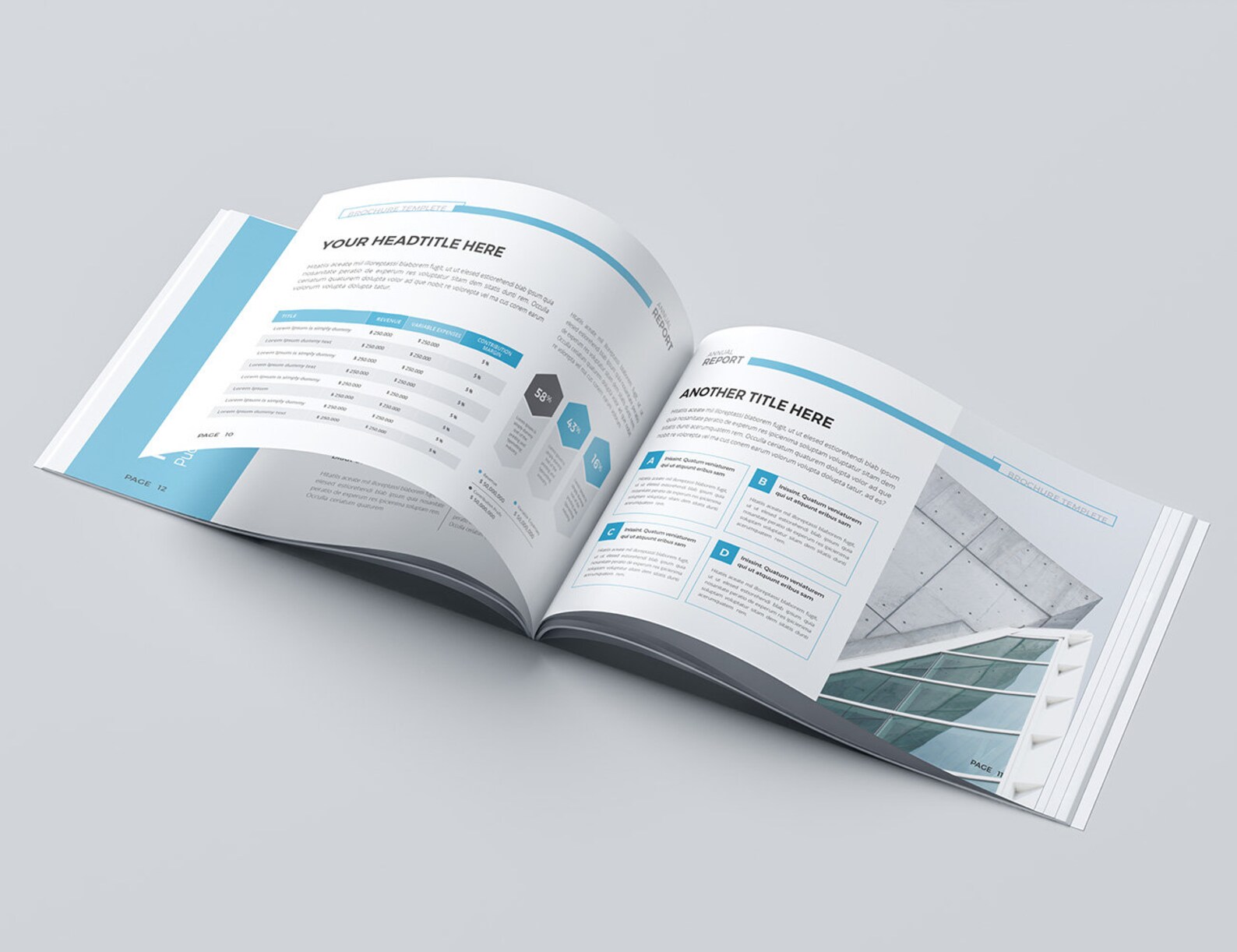 A5 Annual Report Template, Indesign & Word Template, 16 Custom Pages ...