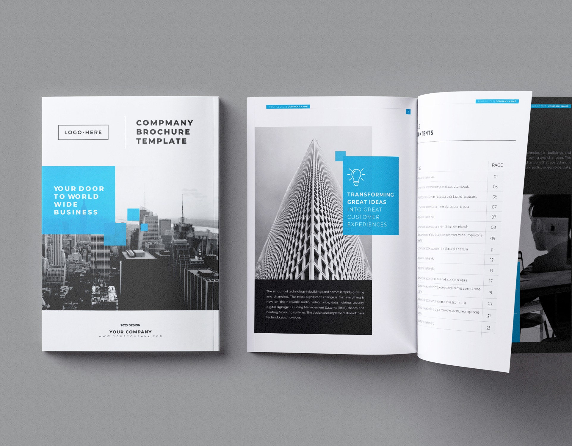 Company Profile Template, 24 Pages, A4 & US Letter (indesign, Docx ...