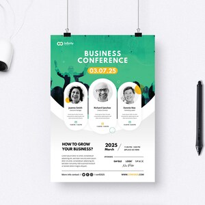 Conference Flyer Template, Event Flyer Template, Meeting Flyer ...
