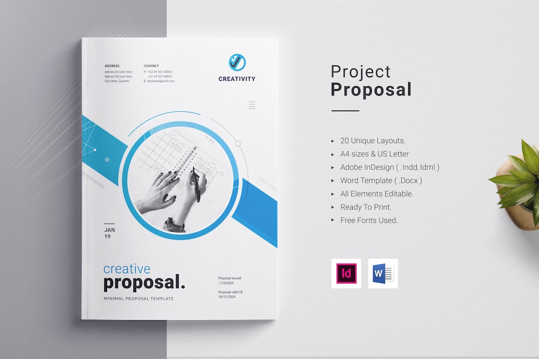 2023 Proposal Template | Word Proposal Template | 20 Custom Pages ...