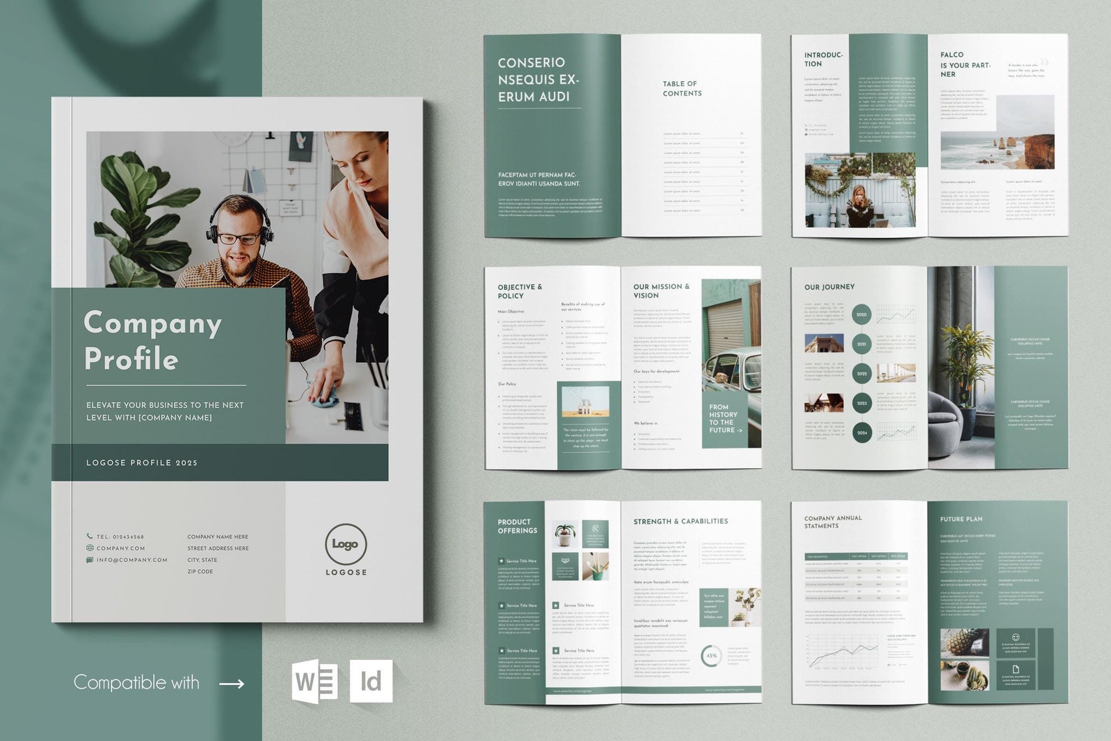 Clean & Elegant Company Profile Template for Businesses | Easy-to-edit ...