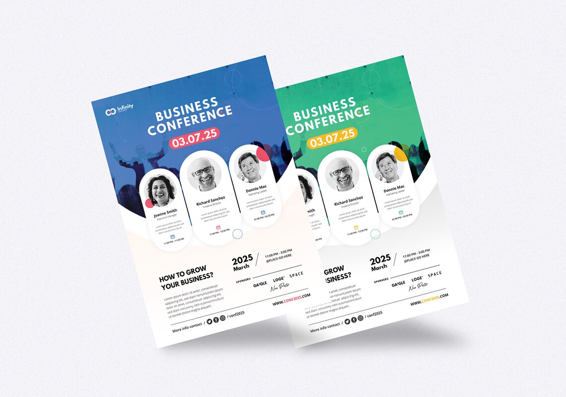 Conference Flyer Template, Event Flyer Template, Meeting Flyer ...