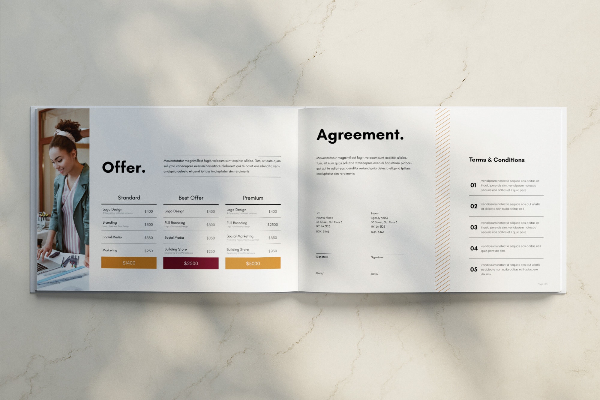Landscape Proposal Template | 24 Custom Pages | Indesign | Canva ...