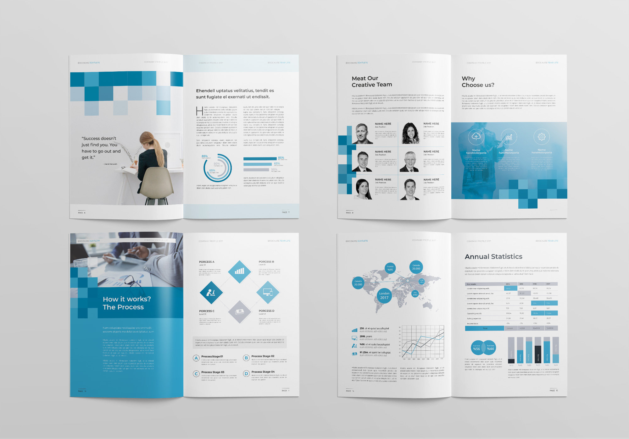 Corporate Business Brochure , Fully Editable Word Template, Indesign ...