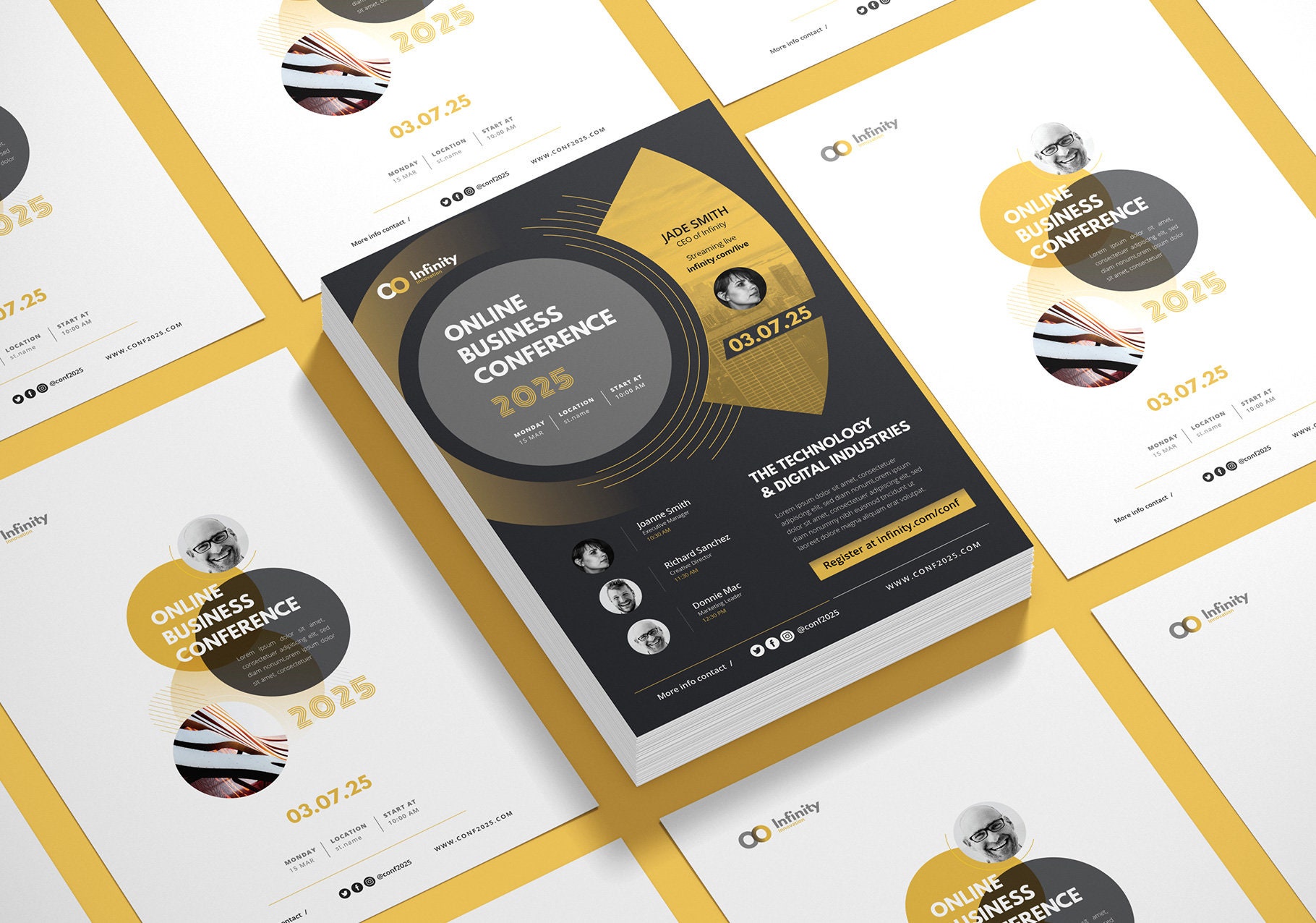 Online Business Conference Flyer Template, Event Flyer Template ...