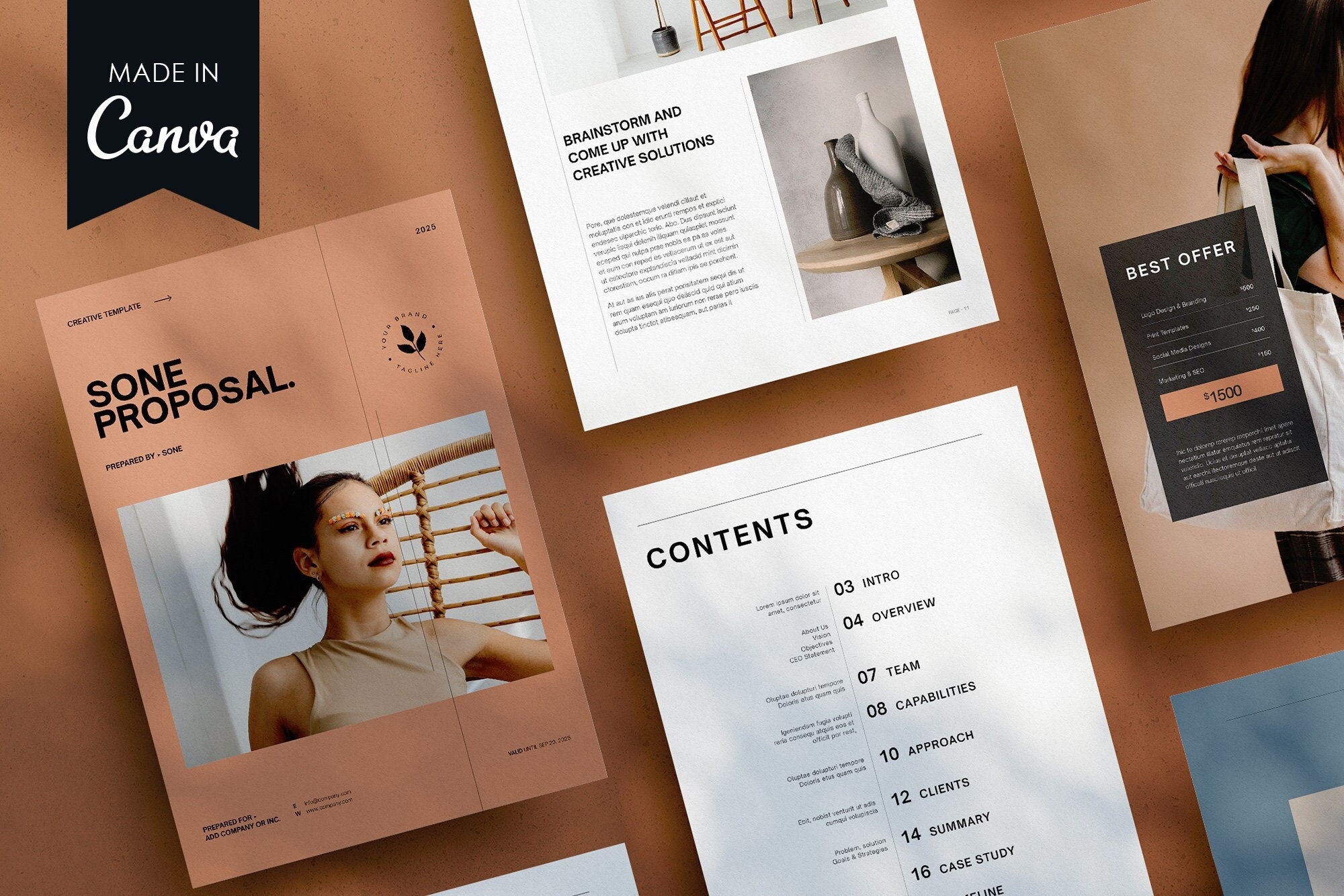 Canva Proposal Template Stylist Proposal Template Client Proposal Brand ...