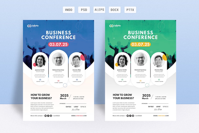 Conference Flyer Template, Event Flyer Template, Meeting Flyer ...