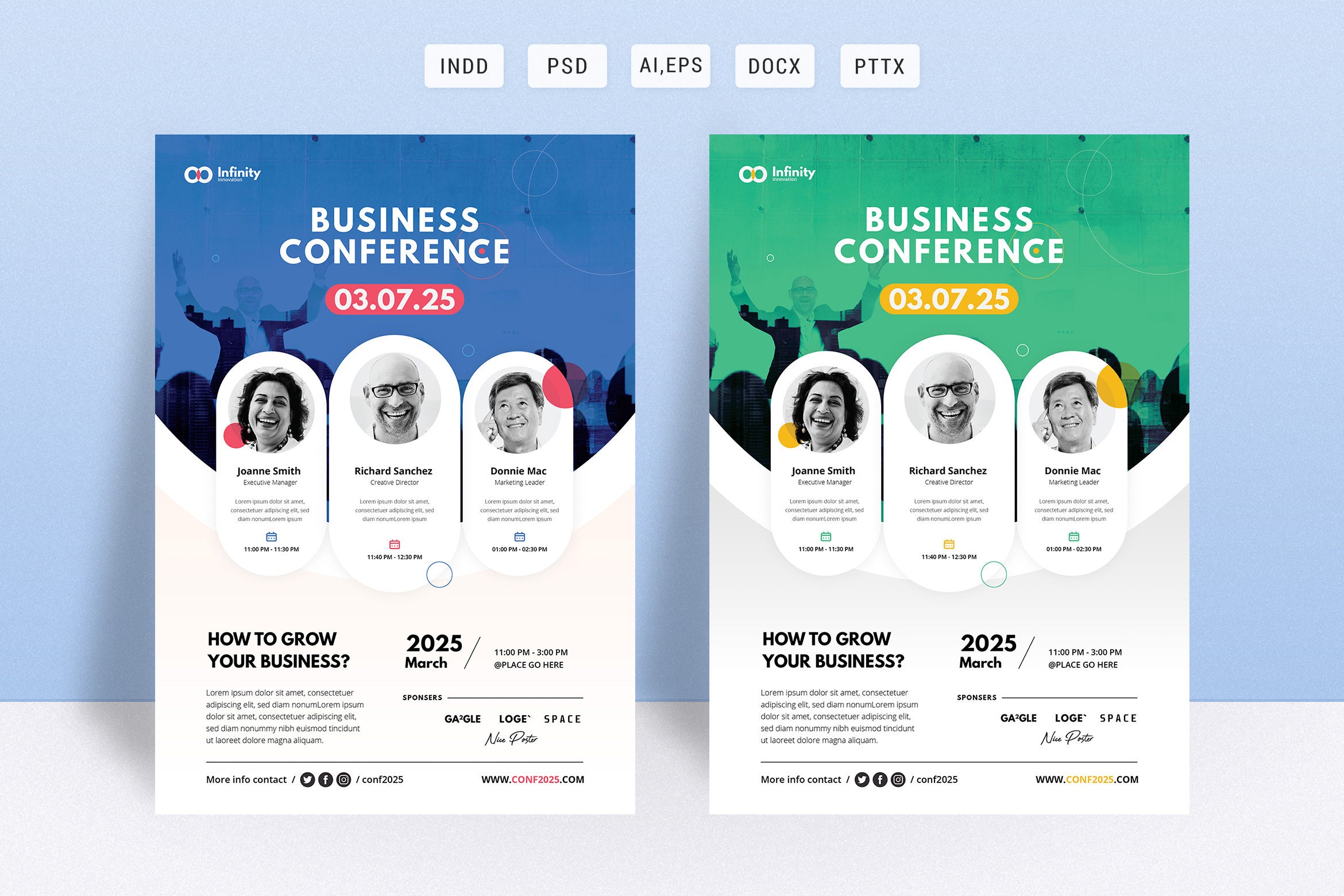 Conference Flyer Template, Event Flyer Template, Meeting Flyer ...