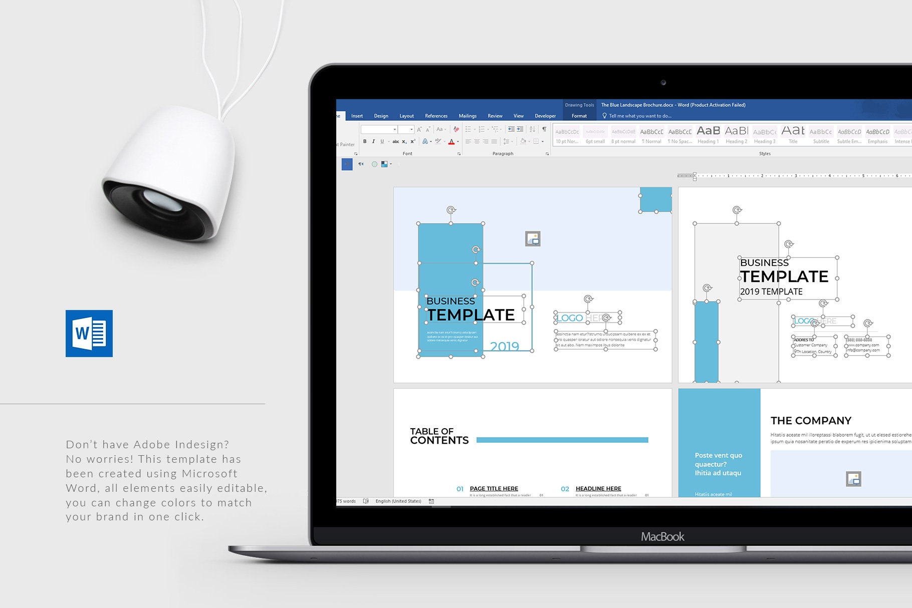 A5 Annual Report Template, Indesign & Word Template, 16 Custom Pages ...