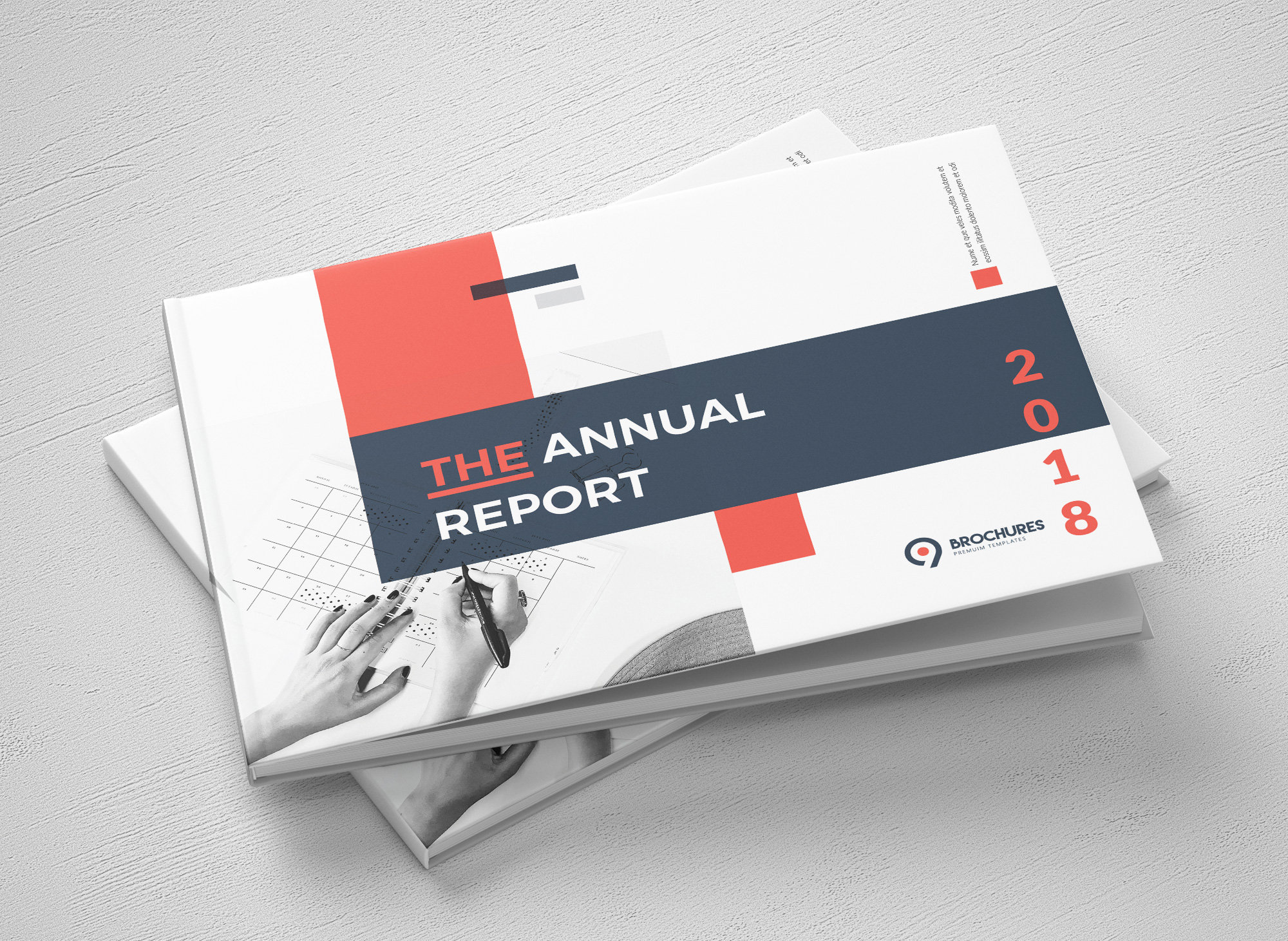 A5 Landscape Annual Report, Company Brochure Template, Indesign ...