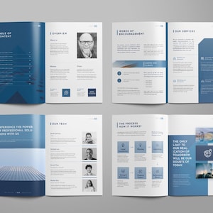 Modern Blue Project Proposal Template | Easy-to-edit | WORD Format ...