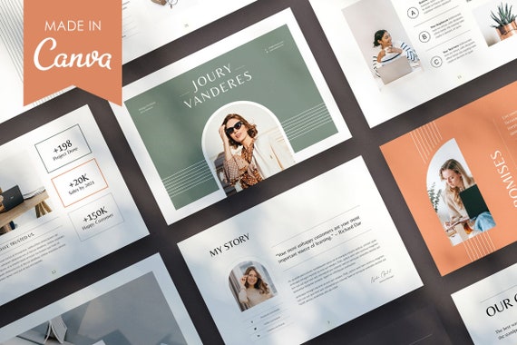 Canva Portfolio Template Showcase Your Work Client | Etsy