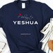Eco Friendly Messianic T Shirt "i Belong to Yeshua", Jesus Faith Shirts ...
