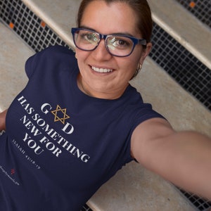 Christian Messianic T Shirt "god Has Something New for You" Isaiah 43: ...