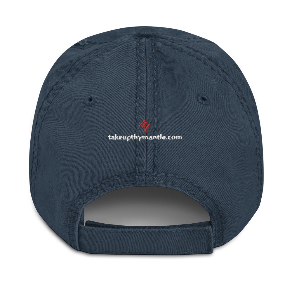 Paleo Hebrew Shin Dad Hat – Distressed Ball Cap, Jewish Gift for Men ...