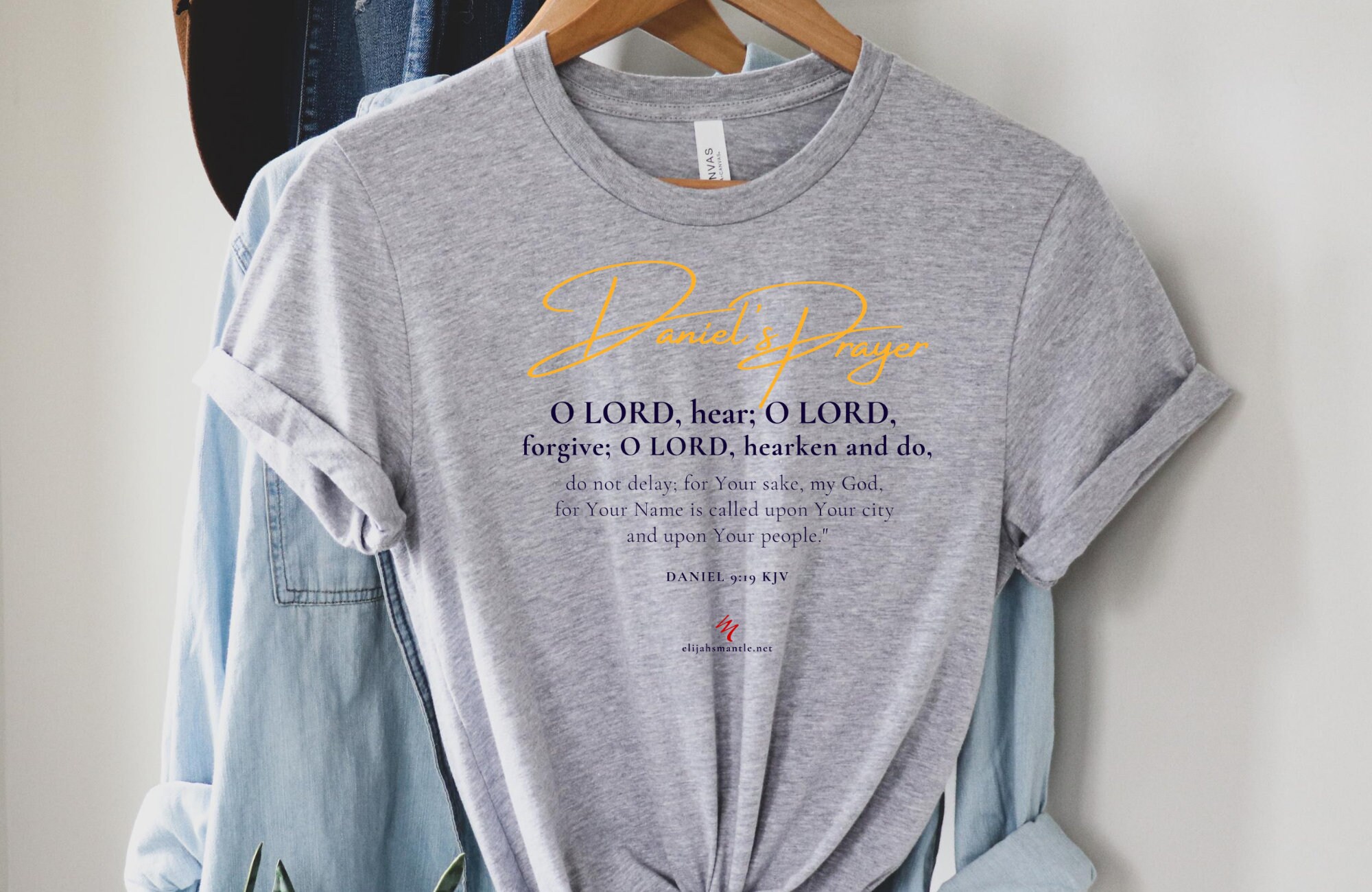 Daniel's Prayer Prophecy T Shirt, Daniel 9:19, Yeshua Jesus Shirts ...