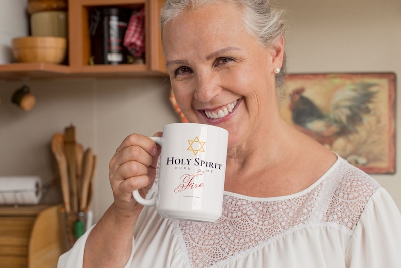 Holy Spirit Fire Yeshua Coffee Mug, Evangelism Mug, Christian Gifts, 2 ...