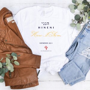 Eco-friendly, Hineni! Here I Am Lord-unisex Messianic T Shirts, Yeshua ...