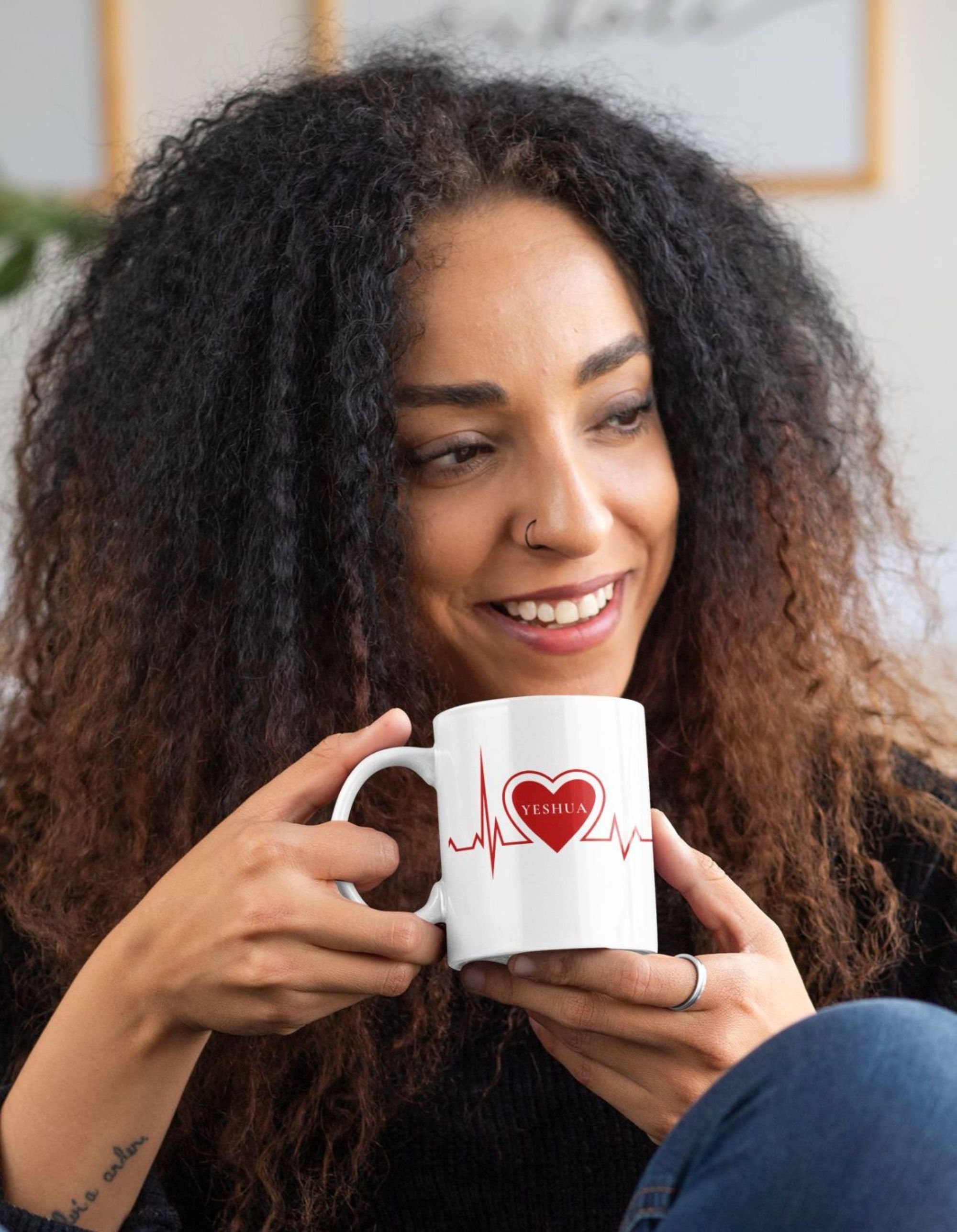 I Love Yeshua Coffee Mug, Jesus Latte Cups, Religious Kitchen Items ...