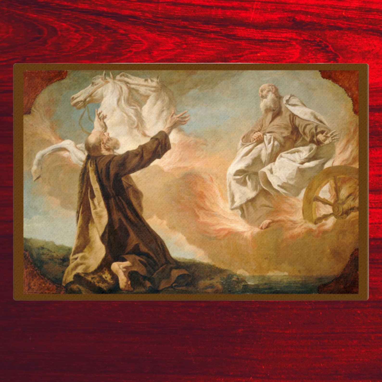 Prophet Elijah Eliyahu & Elisha Mantle Wall Art 36 X - Etsy