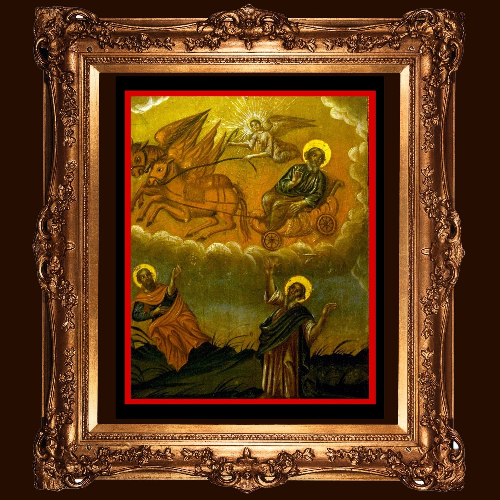 Prophet Elijah & Elisha Gallery Wrap 24" X 30 " Canvas Only Orthodox ...