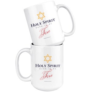 Holy Spirit FIRE Coffee Mug, 100% Profit Donated, Revival, Evangelism ...