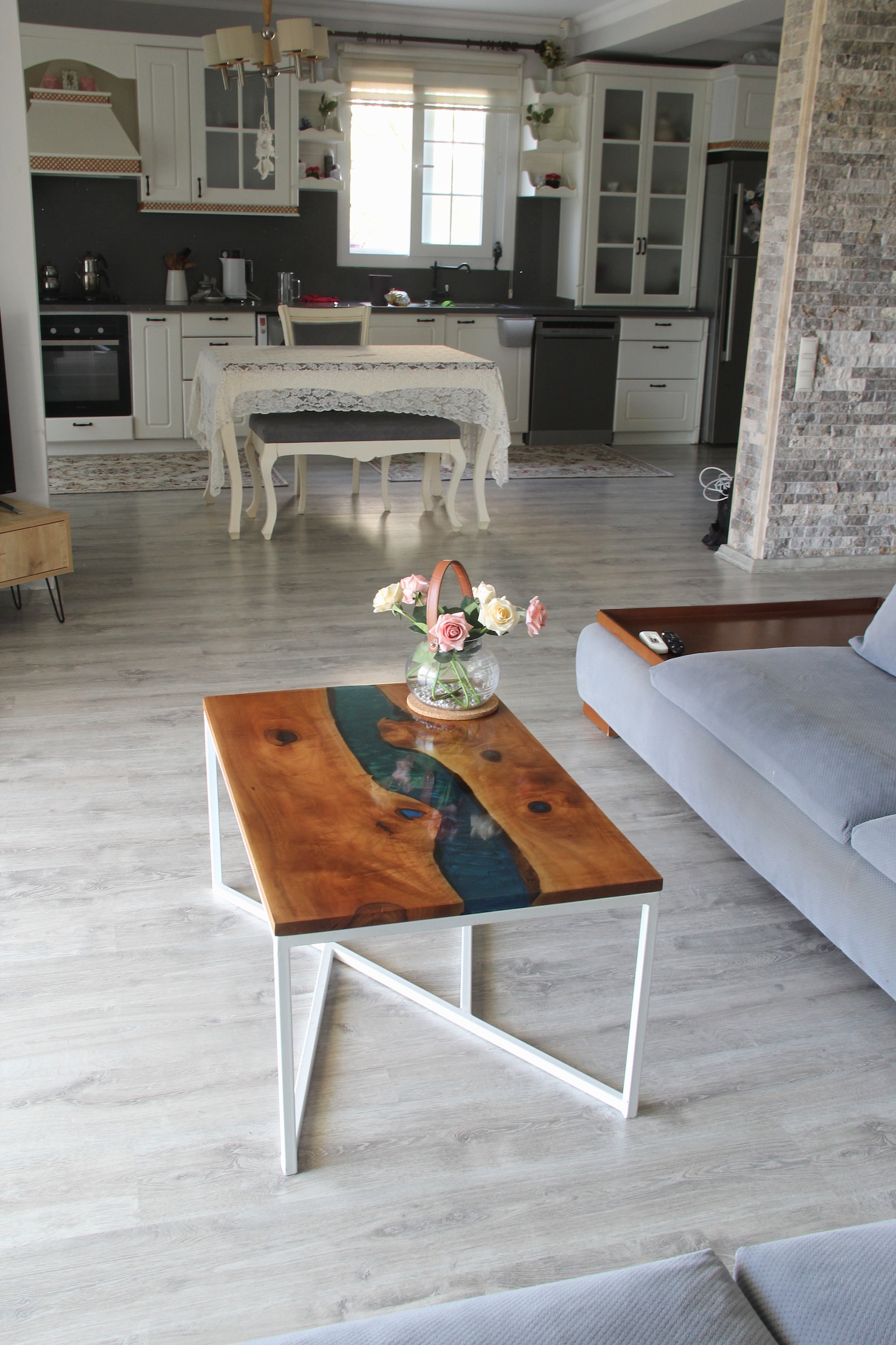 Epoxy River Table River Coffee Table Walnut Epoxy River - Etsy