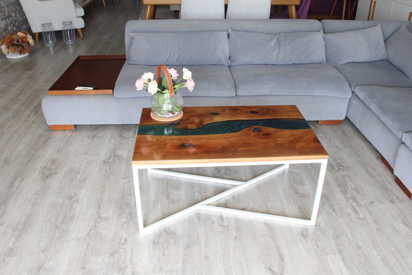Epoxy River Table, River Coffee Table, Walnut Epoxy River Table, Walnut ...