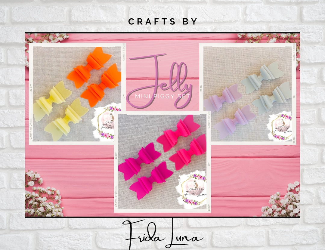 Jelly Piggie Set Pig Tail Set Waterproof - Etsy