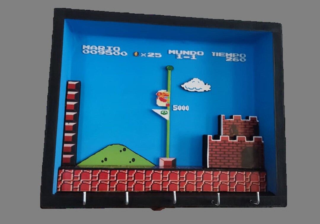 Mario Bross Keyholder, Geek Keychain, Mario, Super Nintendo, Home Geek ...