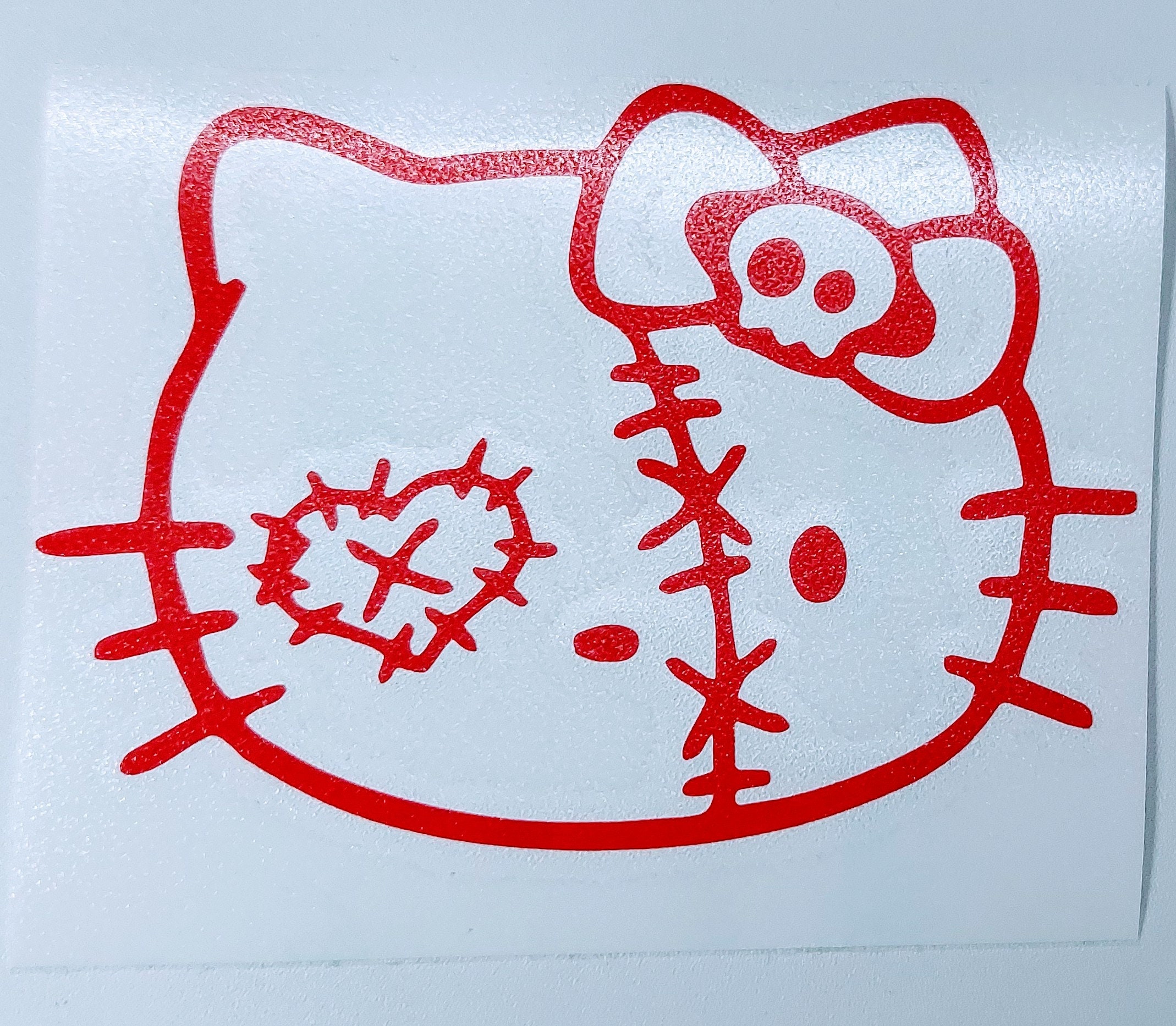 Goth Hello Kitty Decal - Etsy