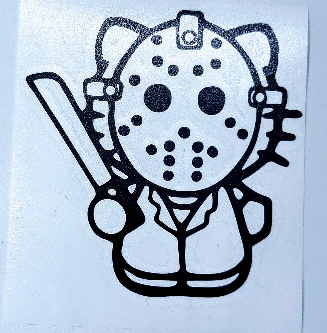 Jason Hello Kitty Decal - Etsy