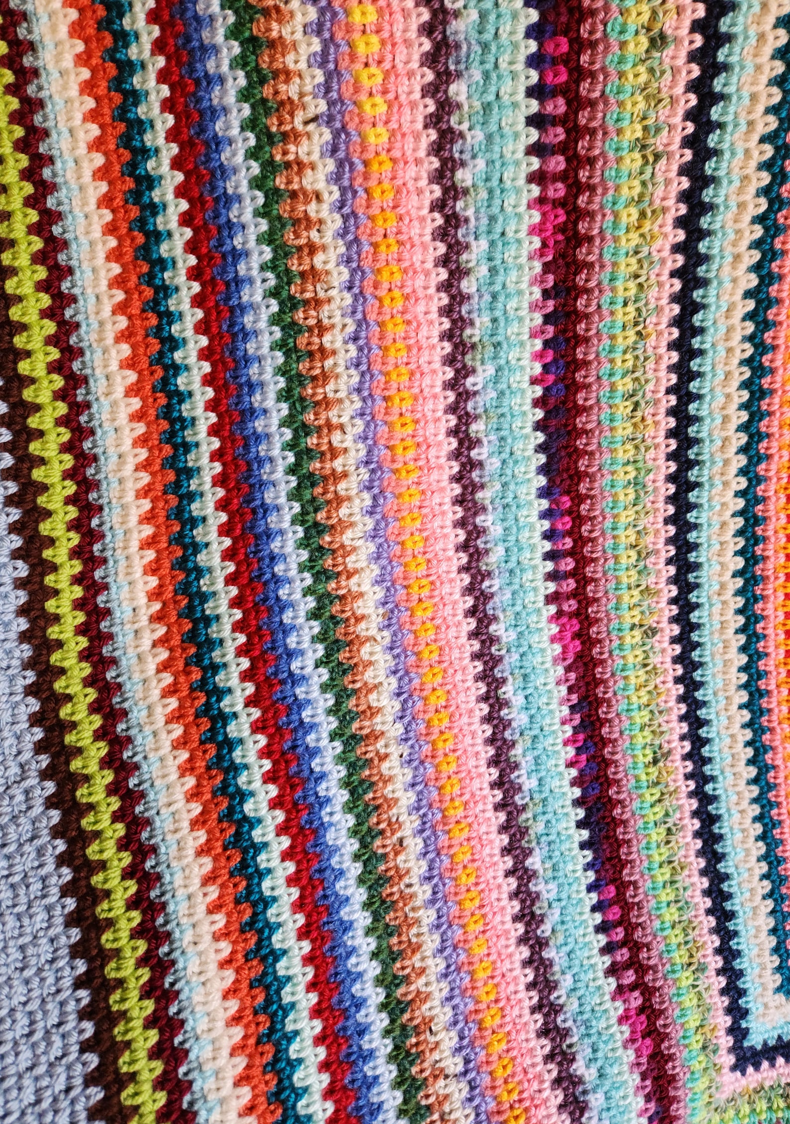 Beautiful Moss Stitch everything Blanket W/ - Etsy