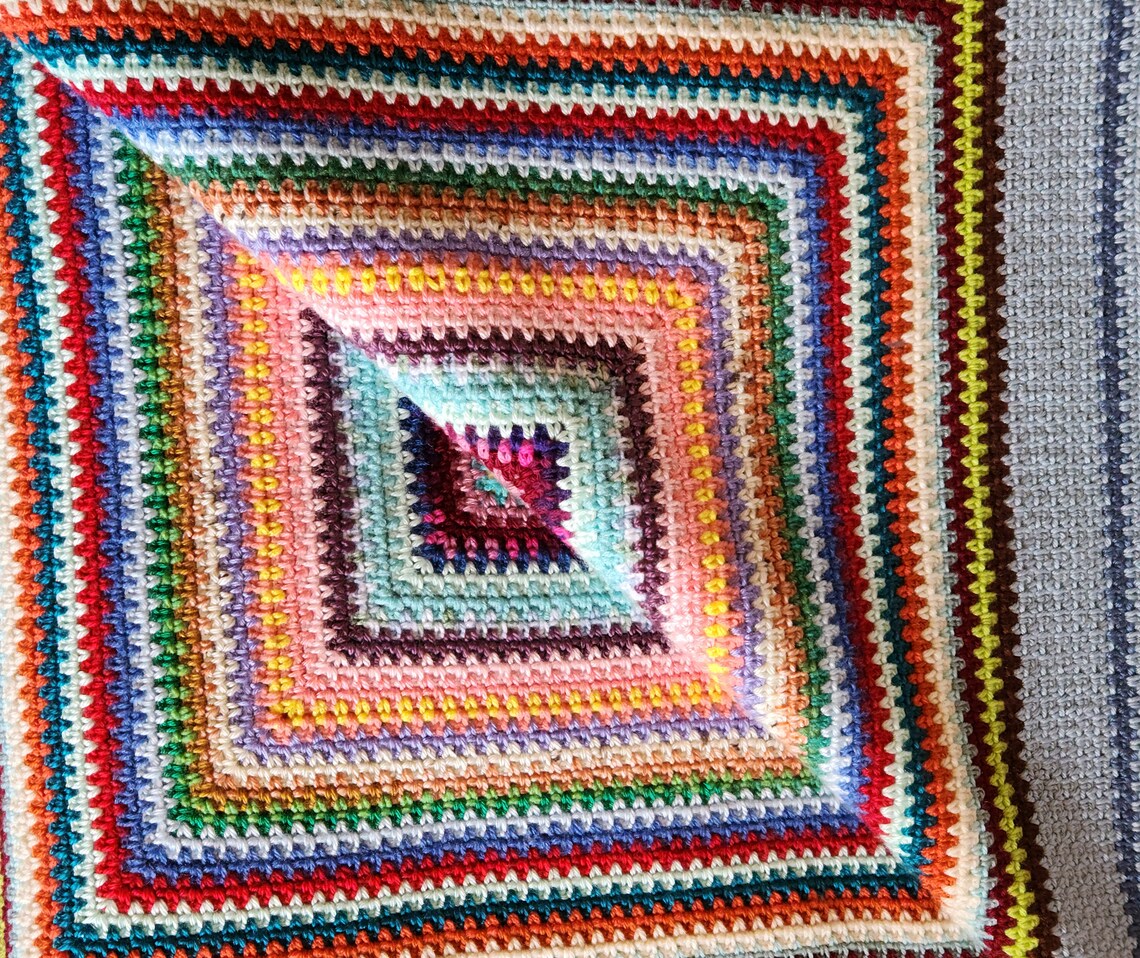 Beautiful Moss Stitch everything Blanket W/ - Etsy