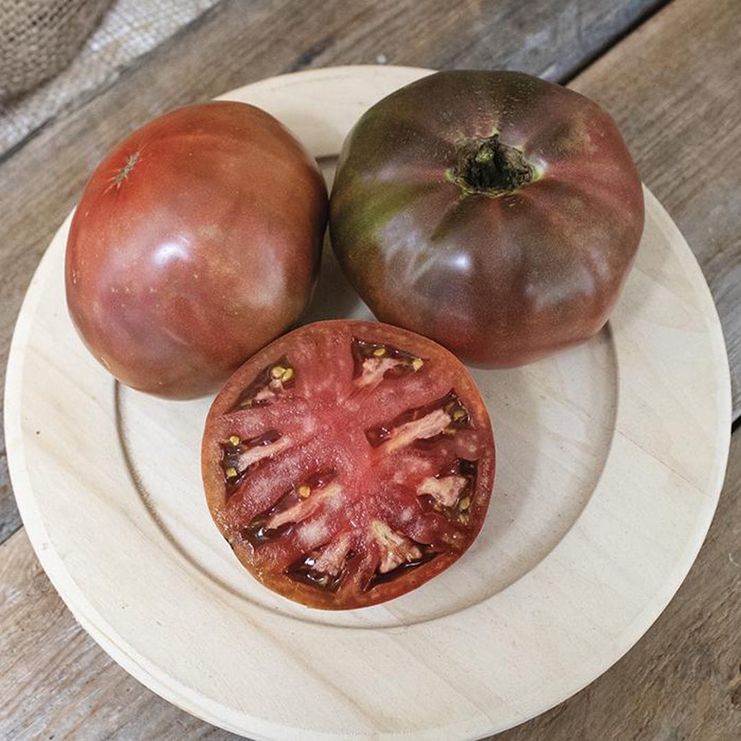 Tomate roxo Cherokee, 5 sementes, tomates orgânicos tradicionais ...