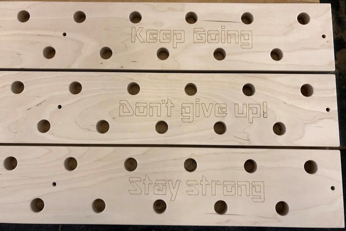 8" Wide Climbing Pegboard, Climbing Board, Climbing Peg Board, Strength ...