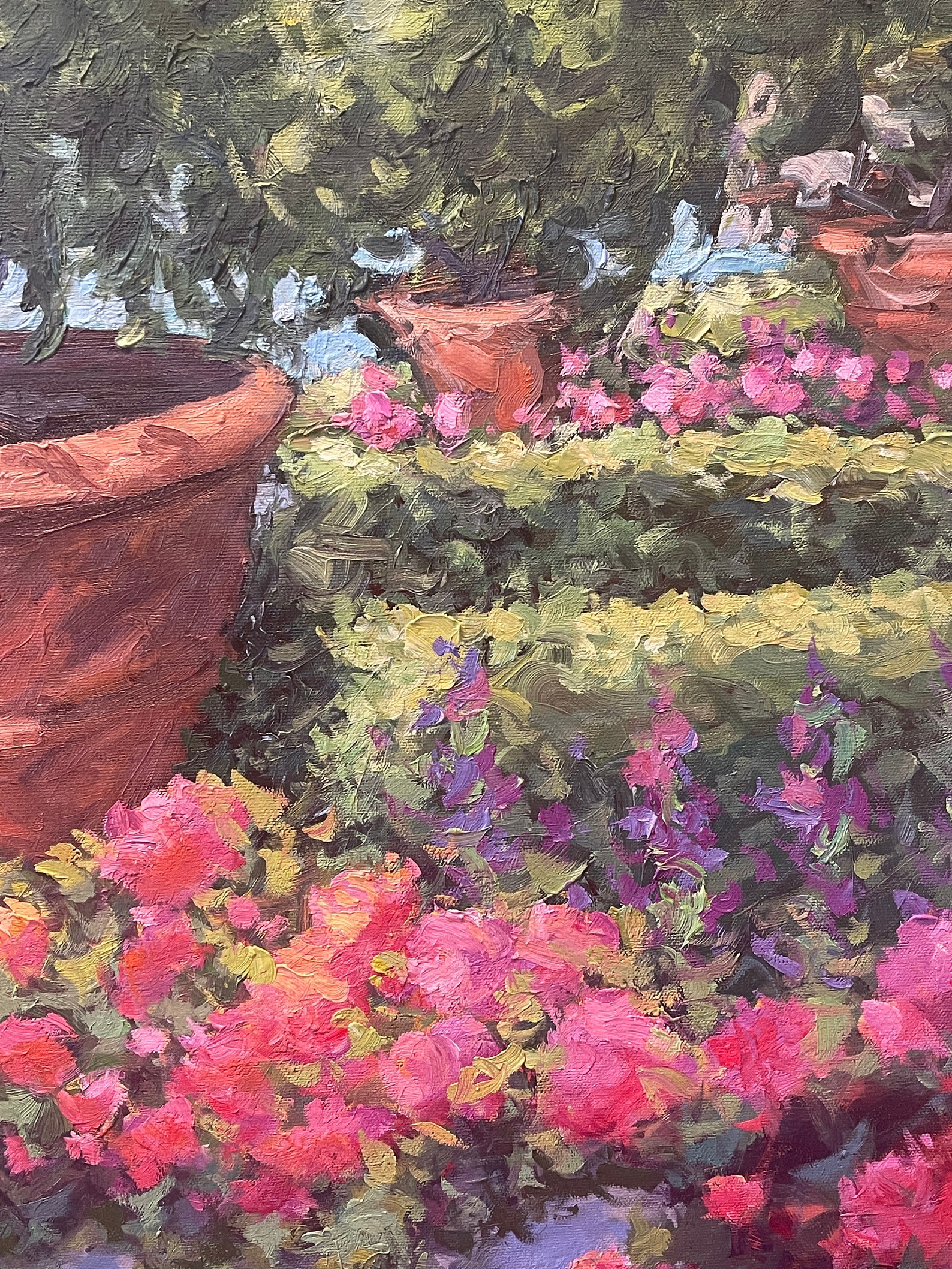 Large Italian Garden Oil Painting Landscape bellissimo - Etsy