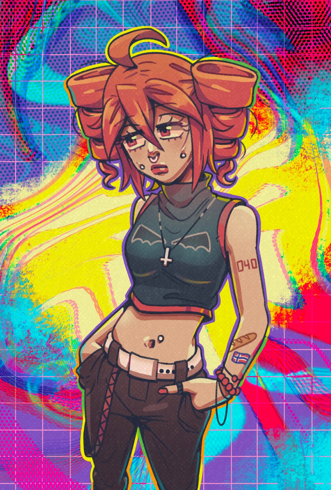 Kasane Teto Punk Print 7x10.5 - Etsy