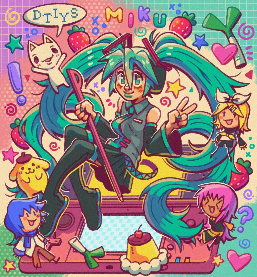 Miku DS Print 11x12 - Etsy