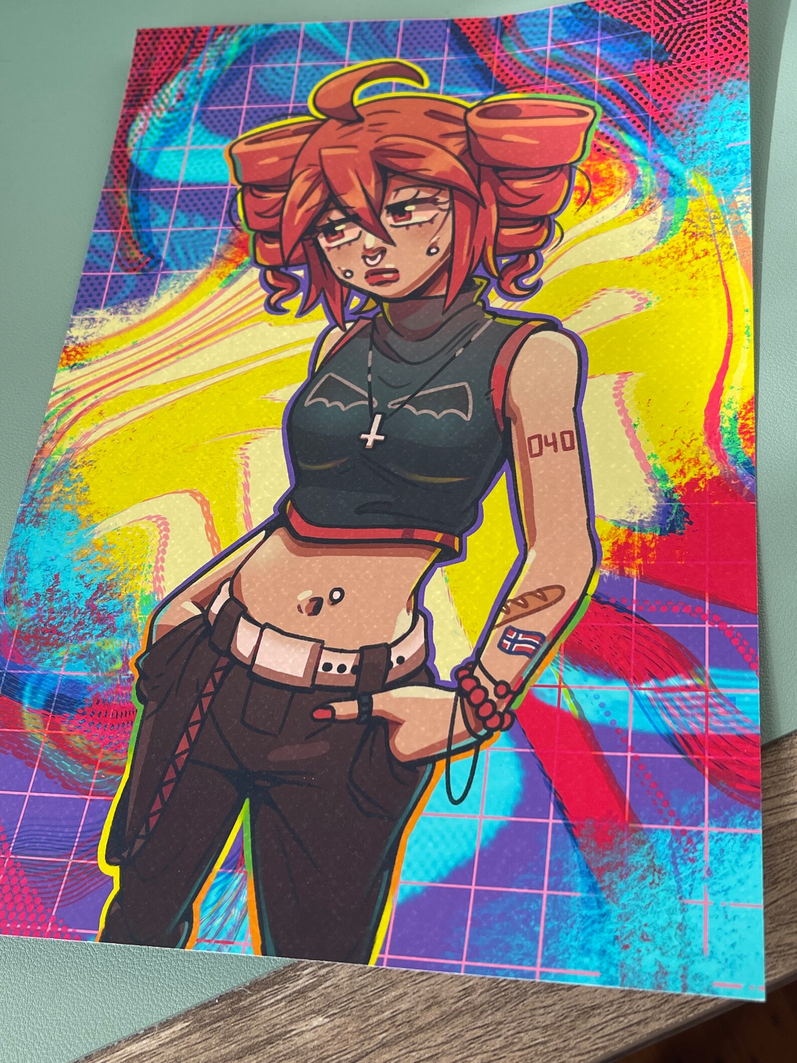 Kasane Teto Punk Print 7x10.5 - Etsy