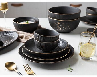 Ceramic Plate Set - Etsy