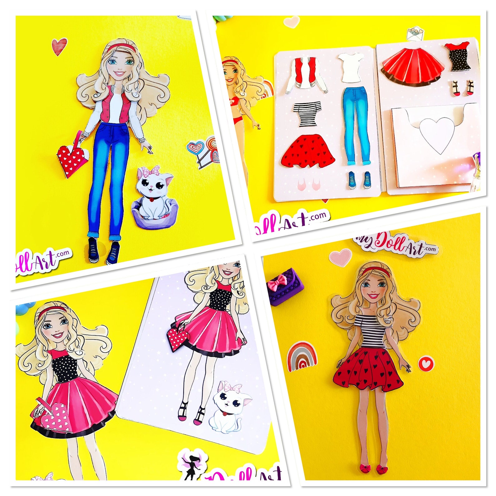Dress up Paper Doll Printable Crafts for Girls Printable Dollhouse - Etsy