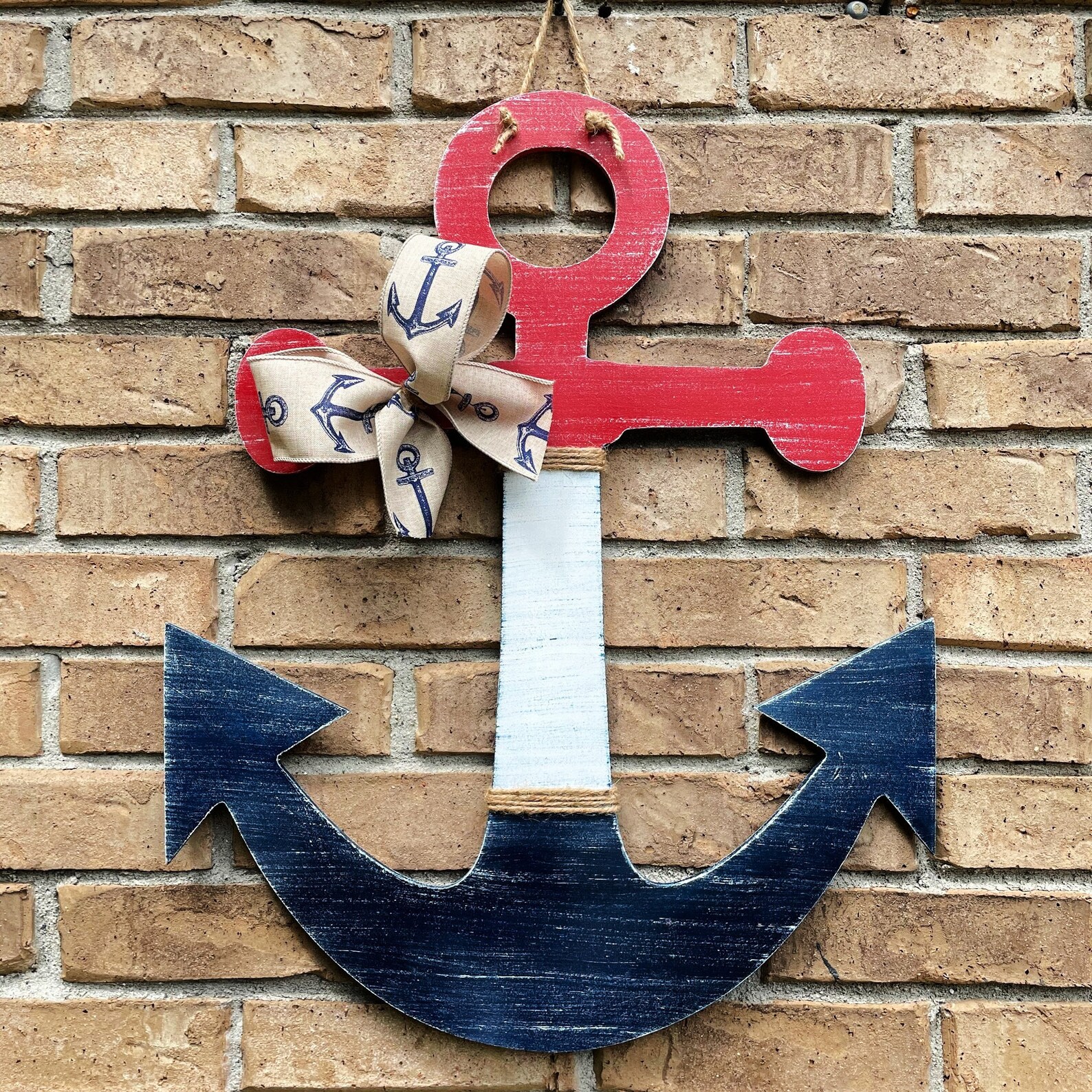 Ancla Patriótica Ancla Azul Blanco Rojo Signo Patriótico | Etsy