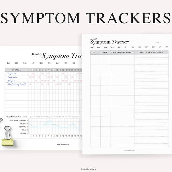 Symptom Tracker - Etsy