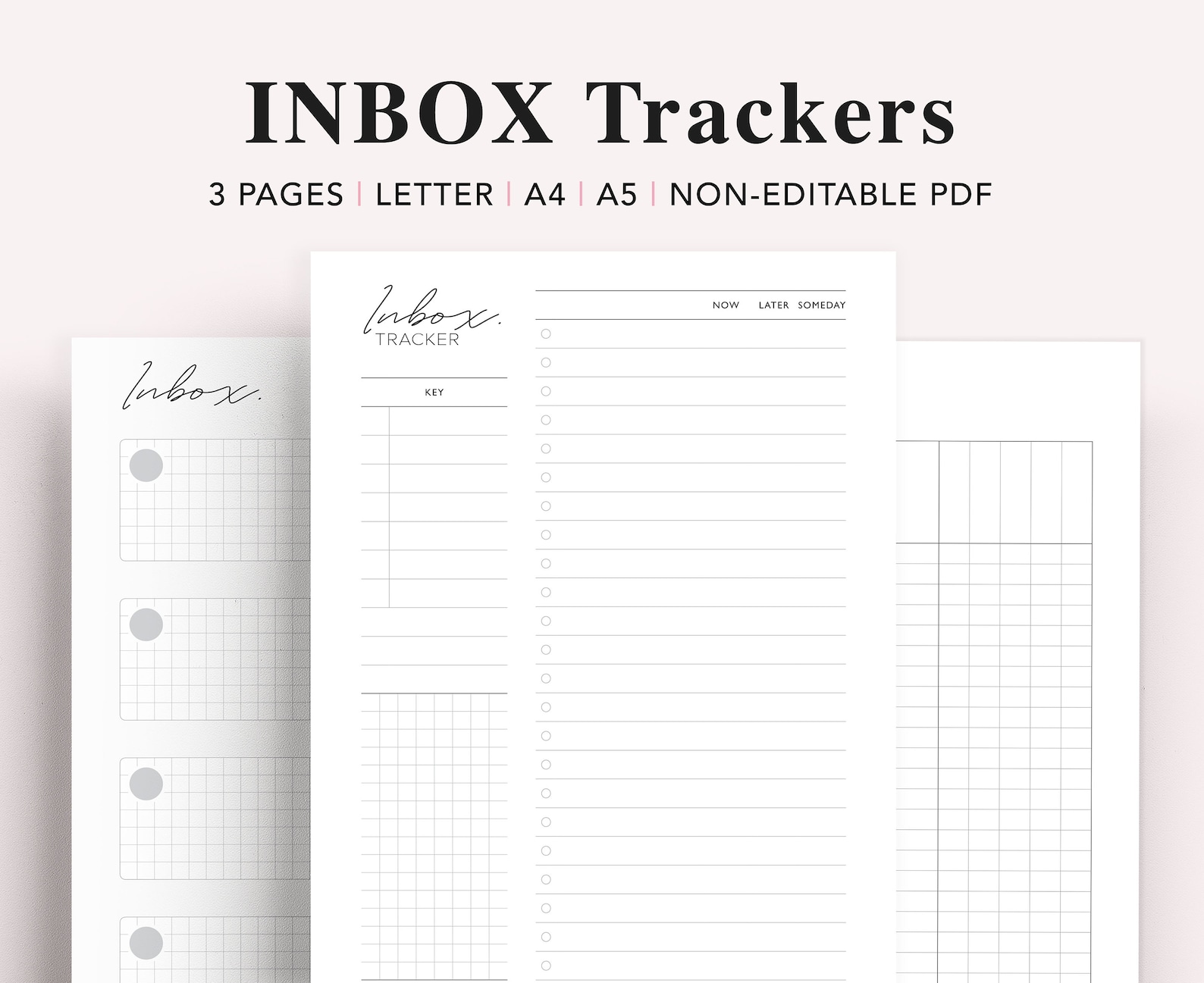 Printable Inbox Planner Inserts Inbox Tracker Inbox System - Etsy Canada