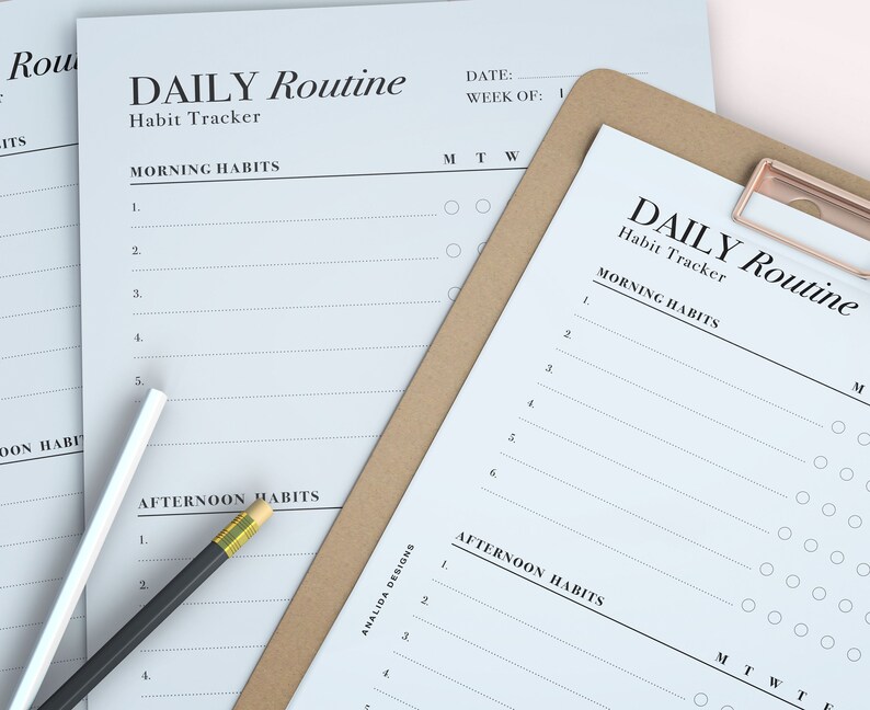 PERSONAL Habit Tracker Printable Weekly Habit Tracker Daily - Etsy