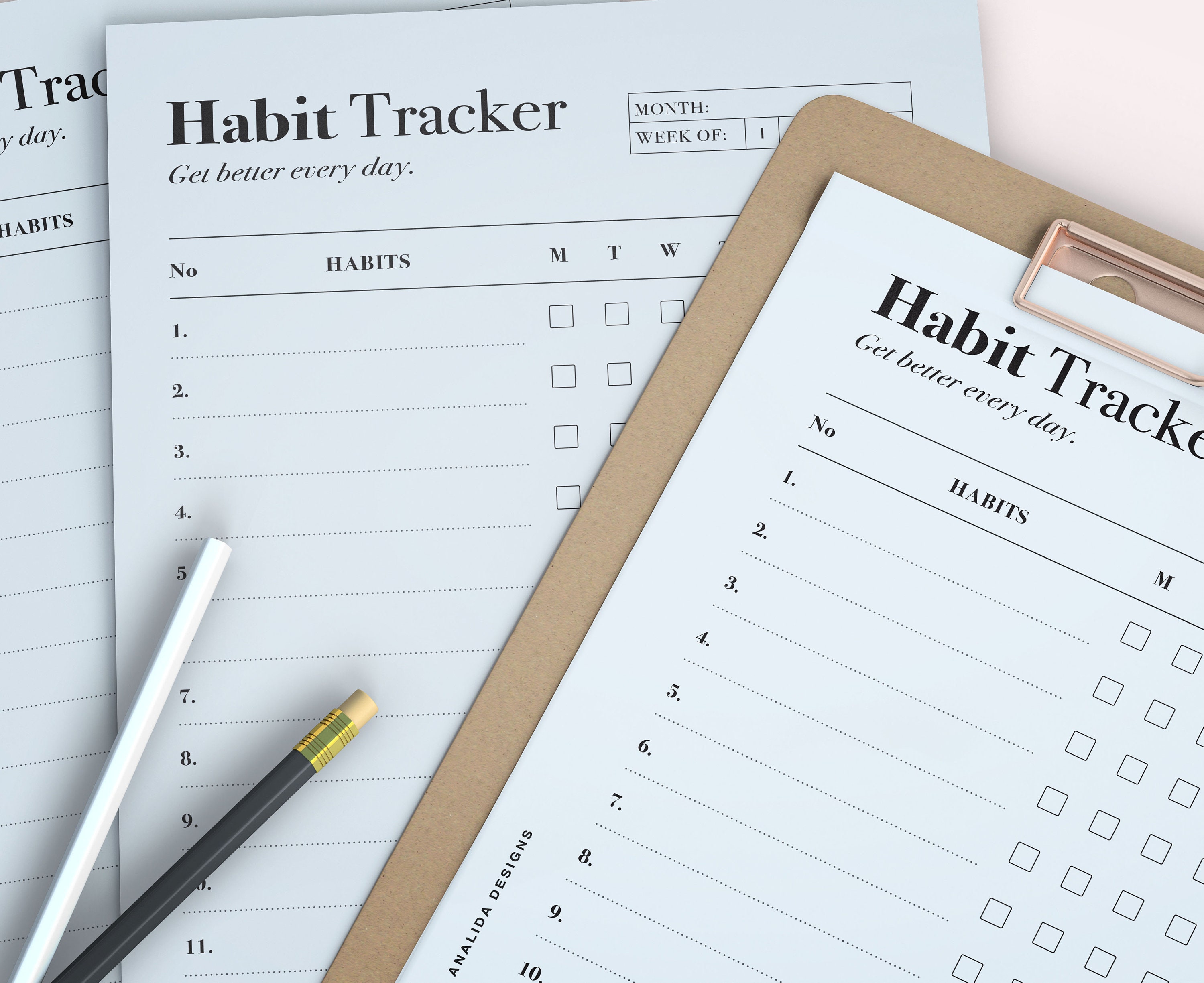 PERSONAL Habit Tracker Printable Weekly Habit Inserts - Etsy