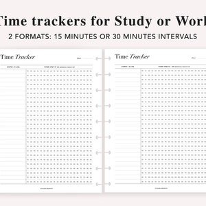 Time Tracker Printable: Happy Planner Classic Insert (PDF Download) - Etsy